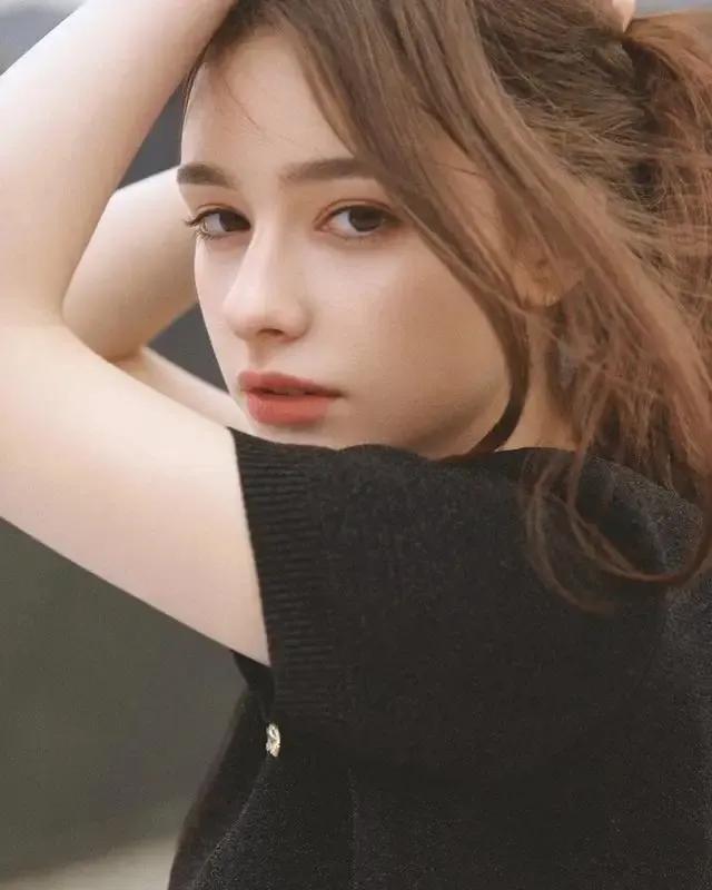 Russian beauty model, angel face with sexy body, like a fairy scattered ...