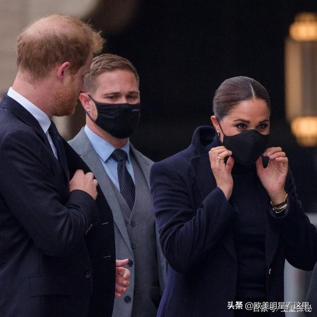 Megan arrived in New York to participate in the event, her ruddy ...