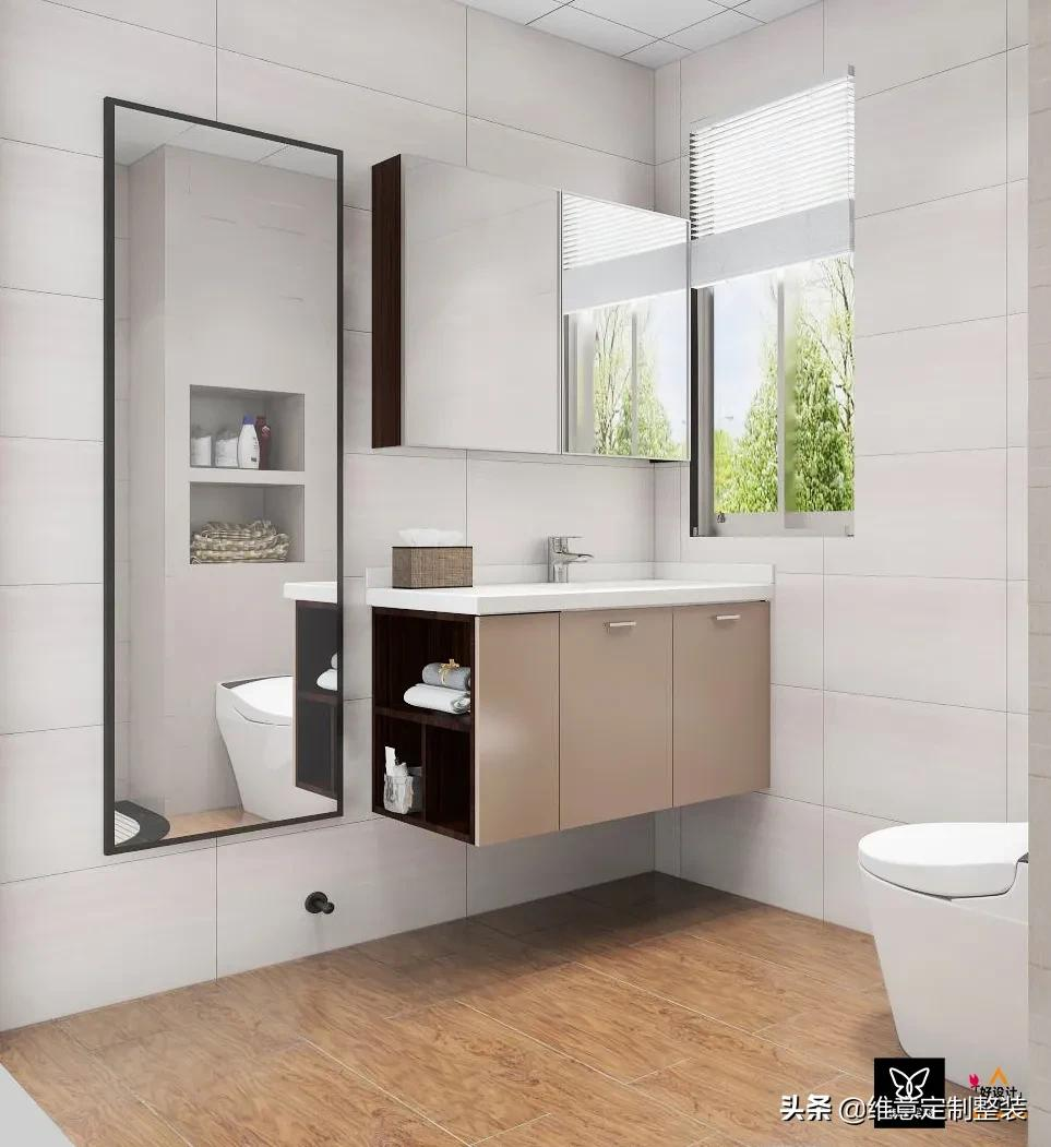 The 4m2 bathroom is so perfect, just copy it for the small apartment ...