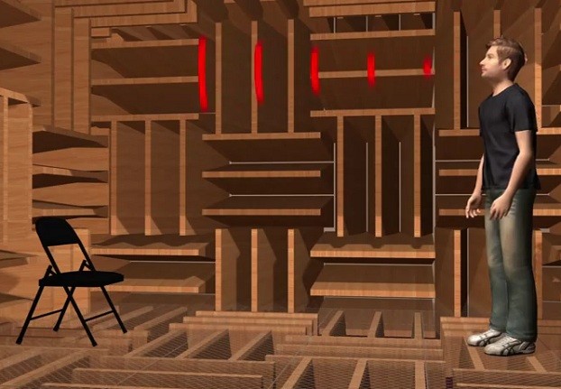 The quietest negative decibel room in the world, so quiet that you lose ...