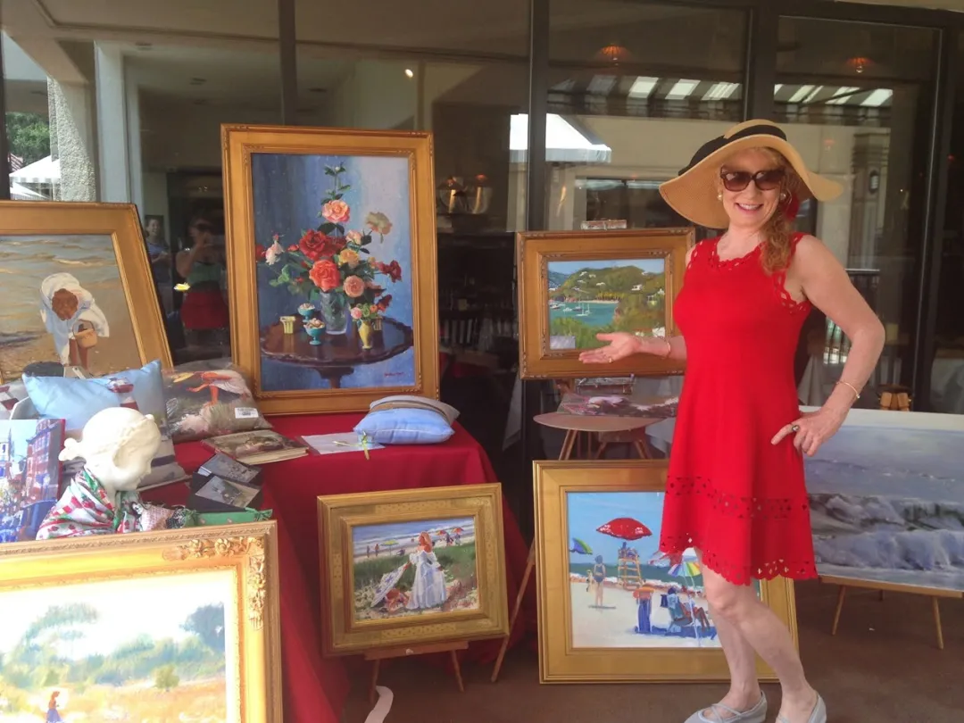 Female painter Candace Lovely, idyllic impression painting - iNEWS