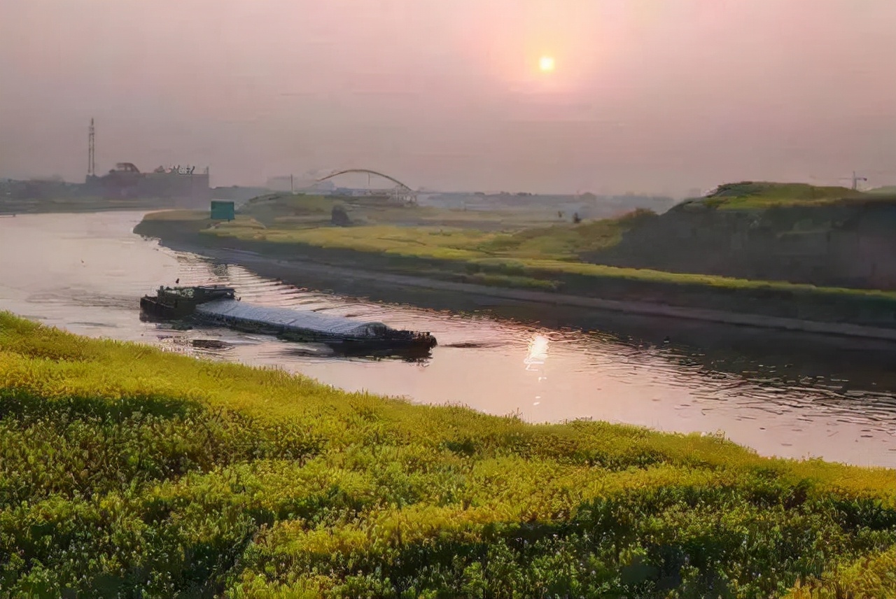 The excavation and changes of the Shanyang River (Jiangdu, Yangzhou ...