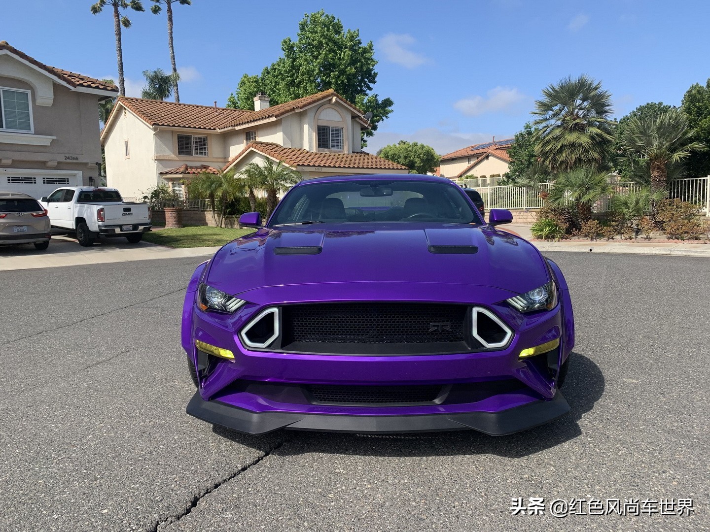 Unique wide-body Ford Mustang purple Tjin version modified works from ...