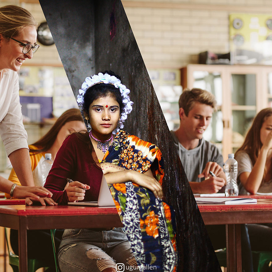 55 collage photos showing the parallel universes in which people live ...