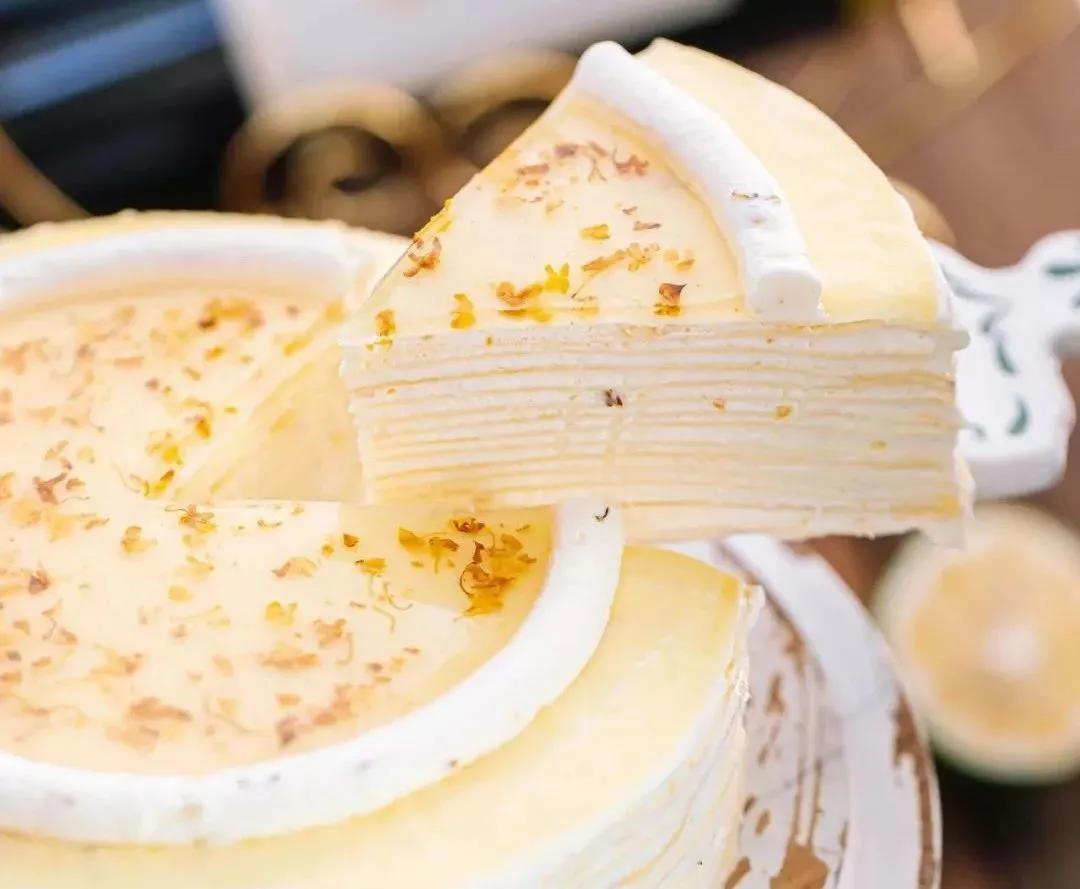 Sweet-scented osmanthus thousand layer cake, the fragrance is ...