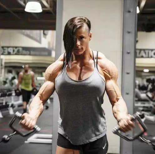 The 87kg foreign girl has a very low body fat percentage, and her ...