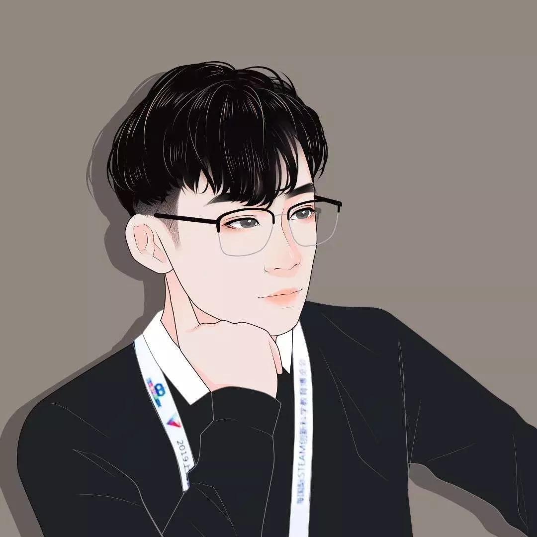 2021 boys hand-painted comic avatar, single handsome cool avatar - iNEWS