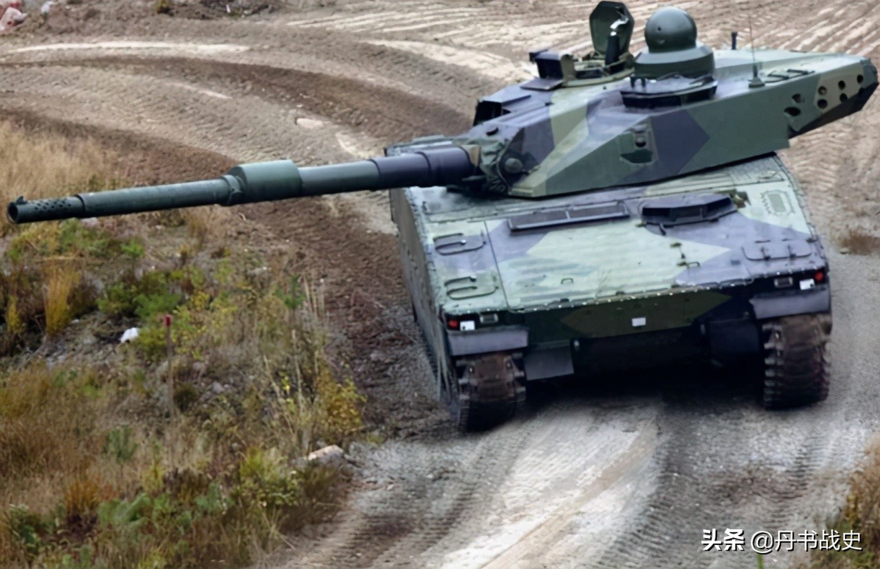 Swedish CV90 120 light tank, converted from infantry fighting vehicle ...