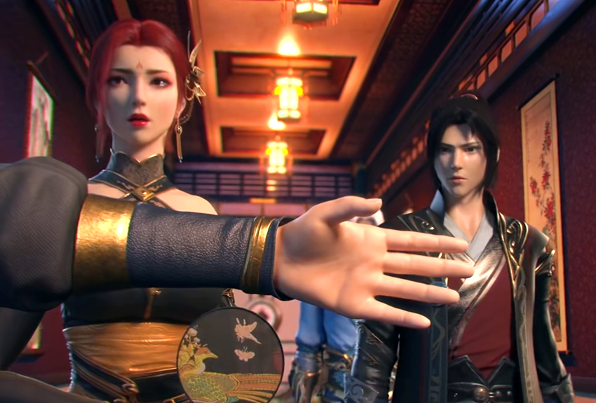 Fighting through the sky: Yafei's see-through costume is too charming ...