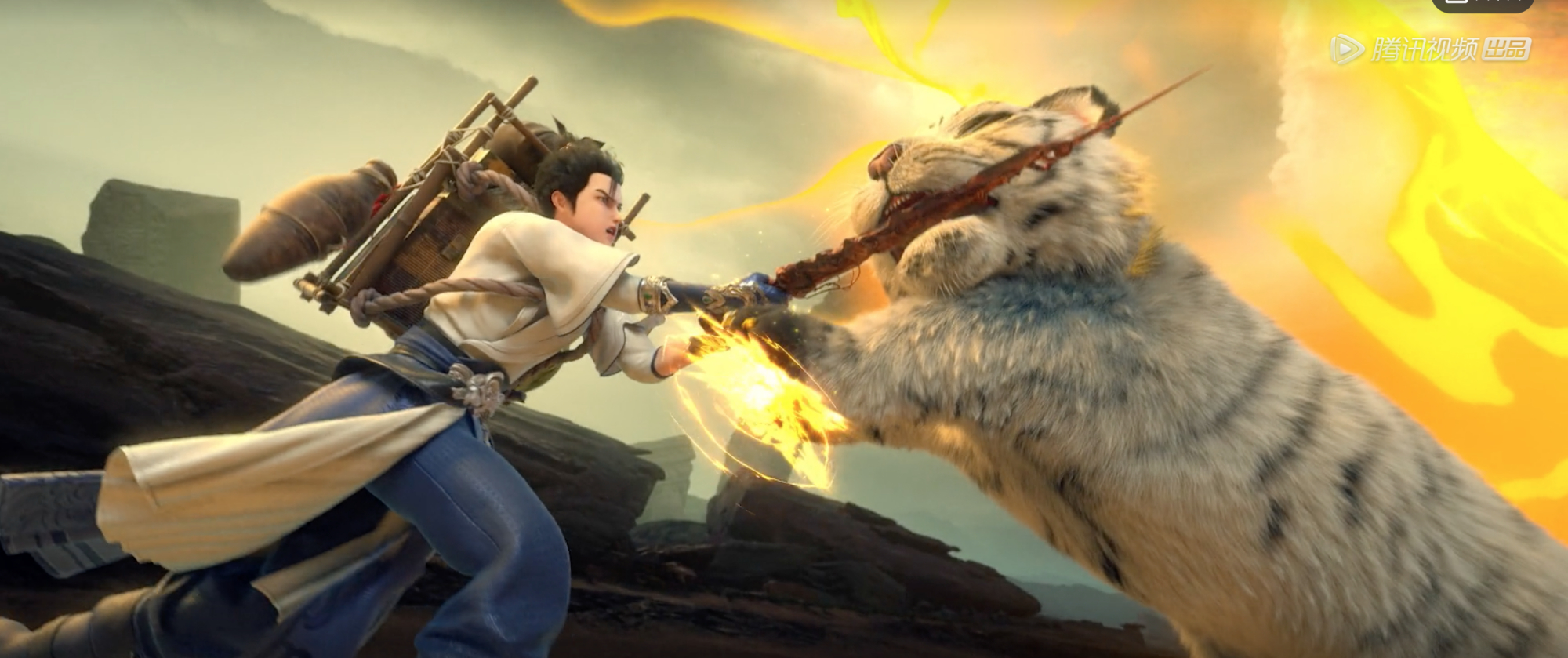 The perfect world: Shi Hao 1V2, his wife Huo Ling'er came to the rescue ...