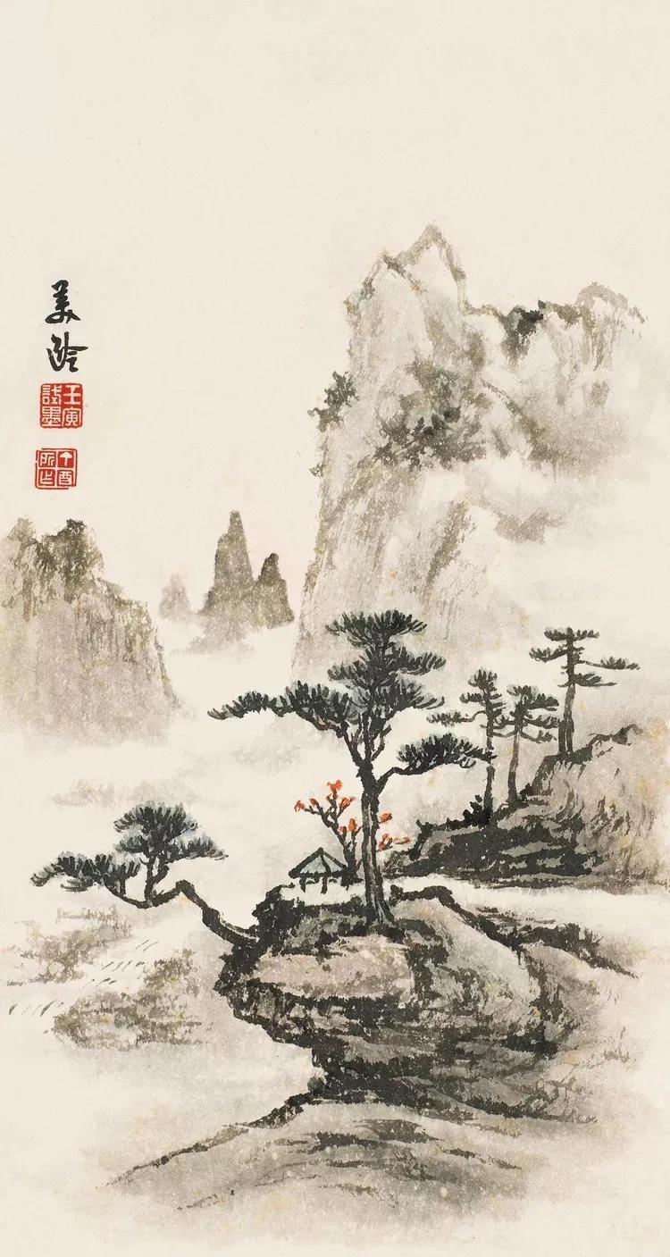 Song Meiling's landscape paintings have won the true biography of Huang ...