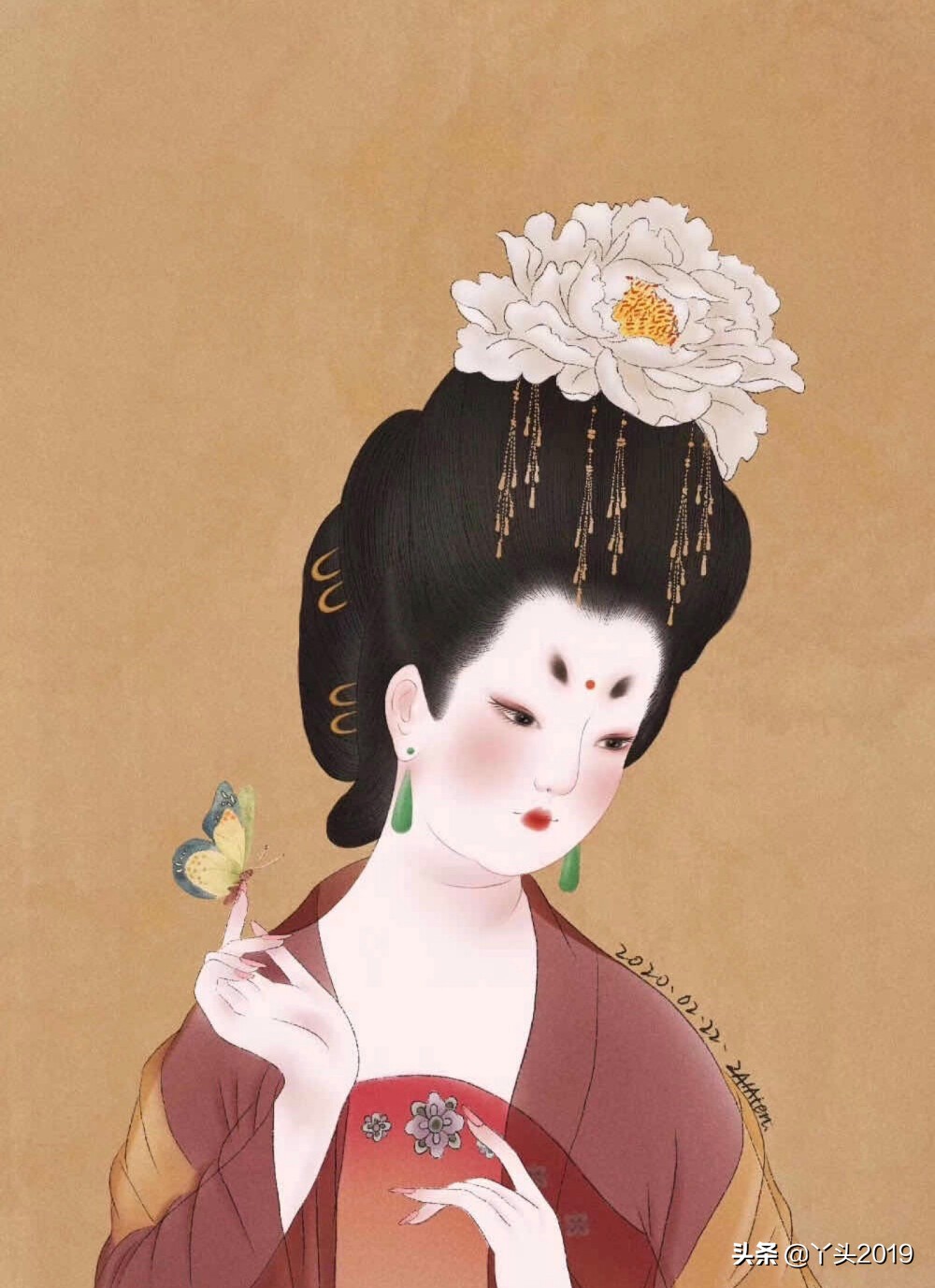 Walk into the Tang Dynasty and admire the makeup of the Tang woman who ...