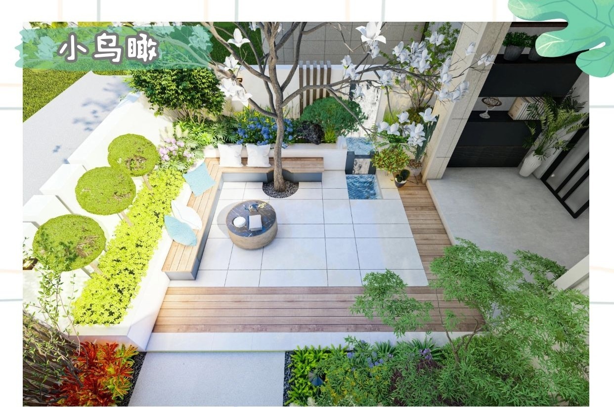 How to decorate a small courtyard less than 50 square meters?Build a ...