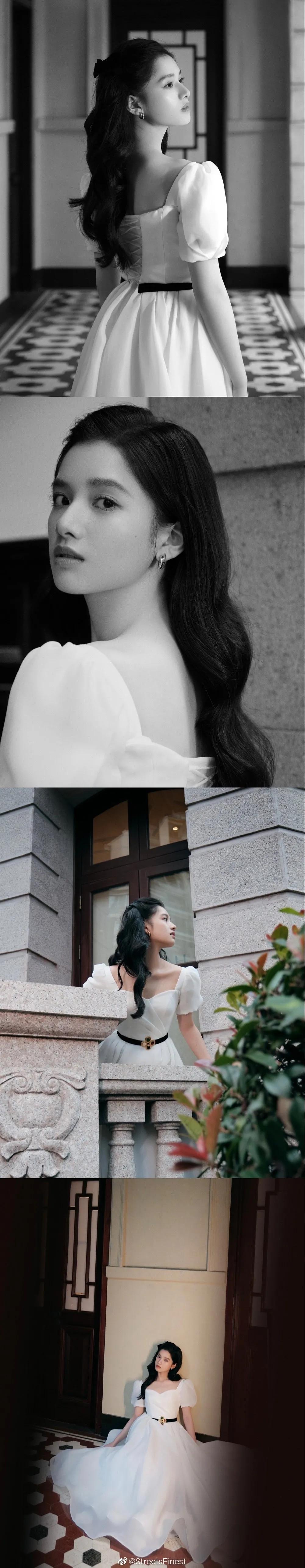 Miss Zhang Jingyi's temperament is gentle and dignified without losing ...