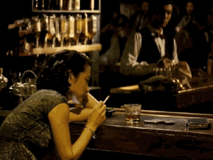 It turns out that smoking can be so sultry!Counting the famous scenes ...