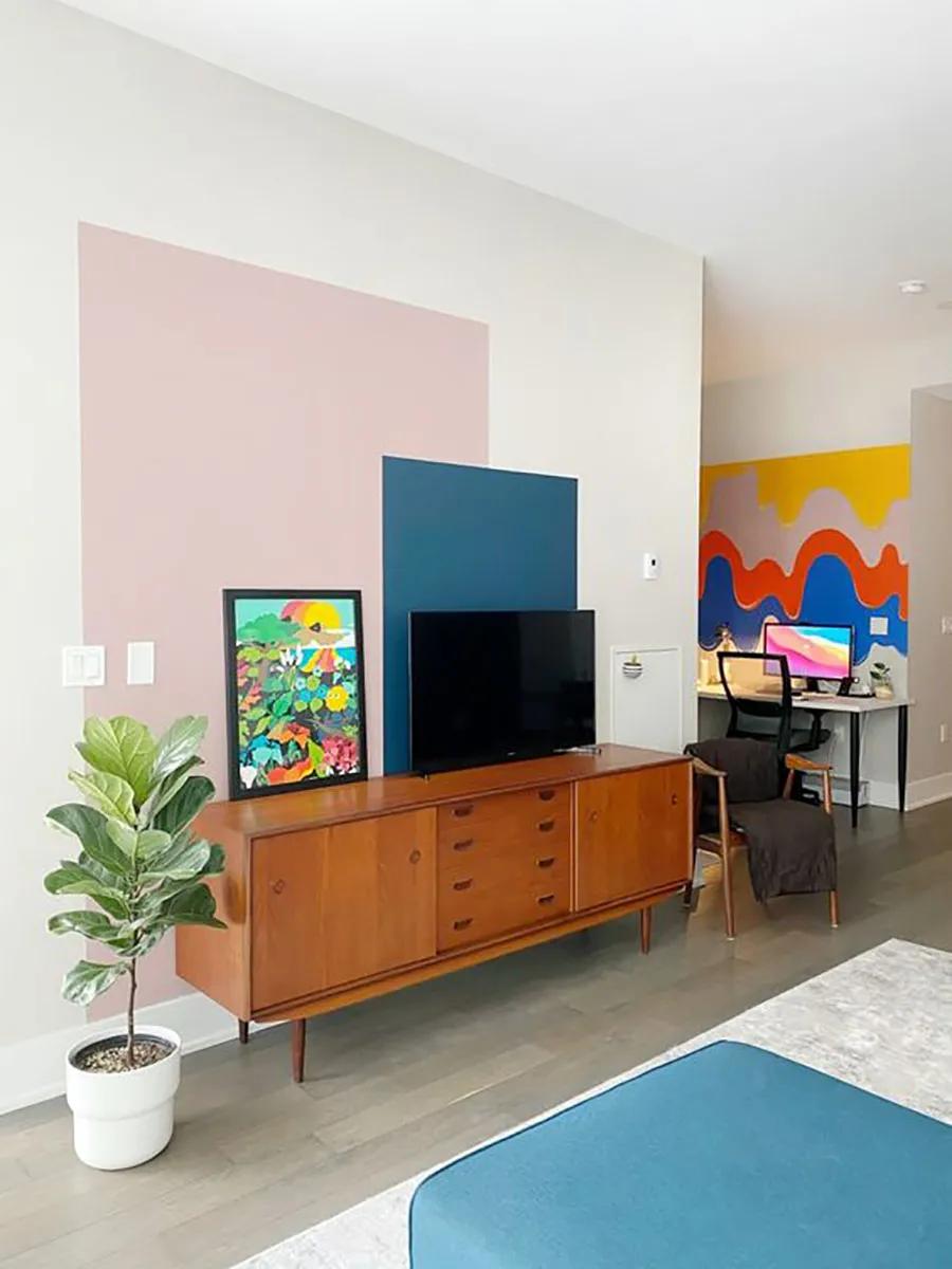 30 TV background wall designs, any one can make the living room 10 ...