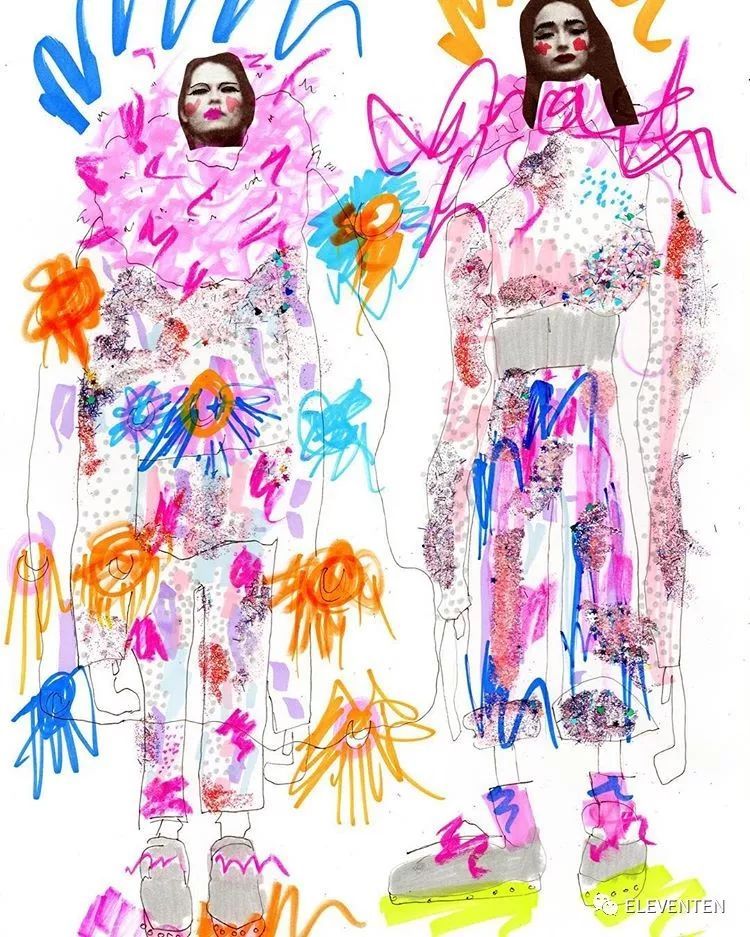 Fashion illustrator's grotesque aesthetics, painted like this, Saint ...