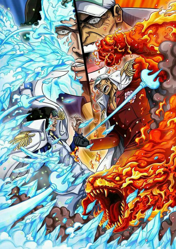 One Piece, the four emperors, and the three generals at the same level ...
