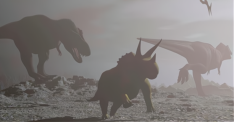 Sad dinosaurs, whether there is that terrifying asteroid or not, they ...