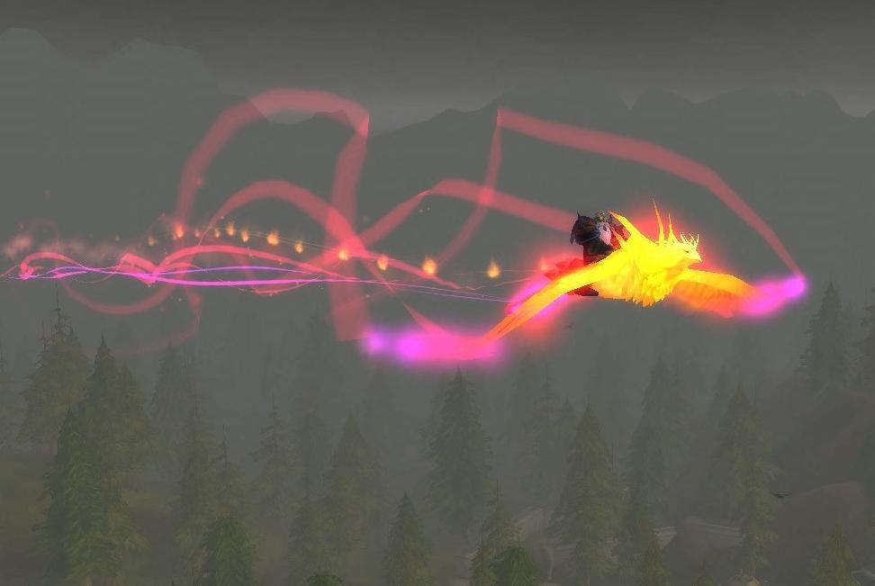 World of Warcraft: TBC Phoenix was photographed at 100W, and finally ...