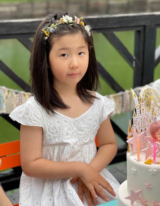 Zhang Liang took photos to celebrate her daughter's birthday!The 6-year ...