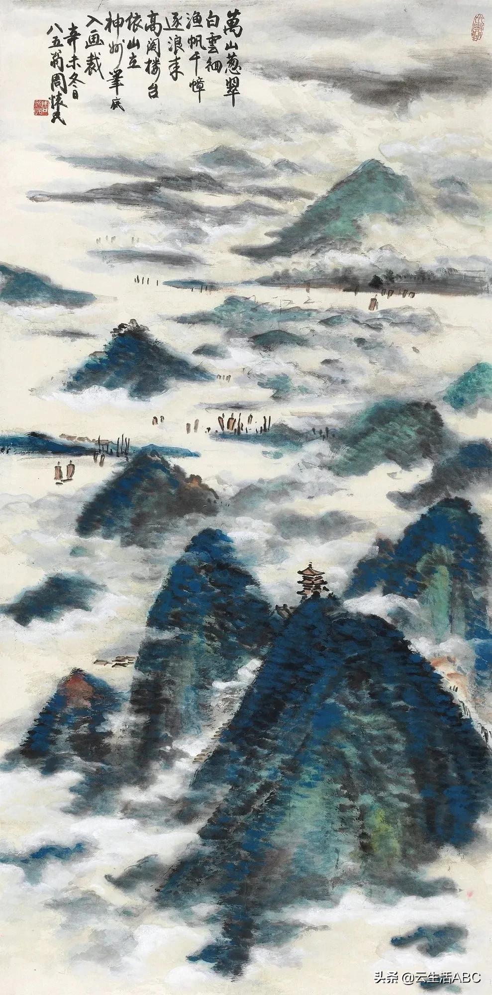 Zhou Huaimin's paintings of landscapes, vigorous and euphemistic ...