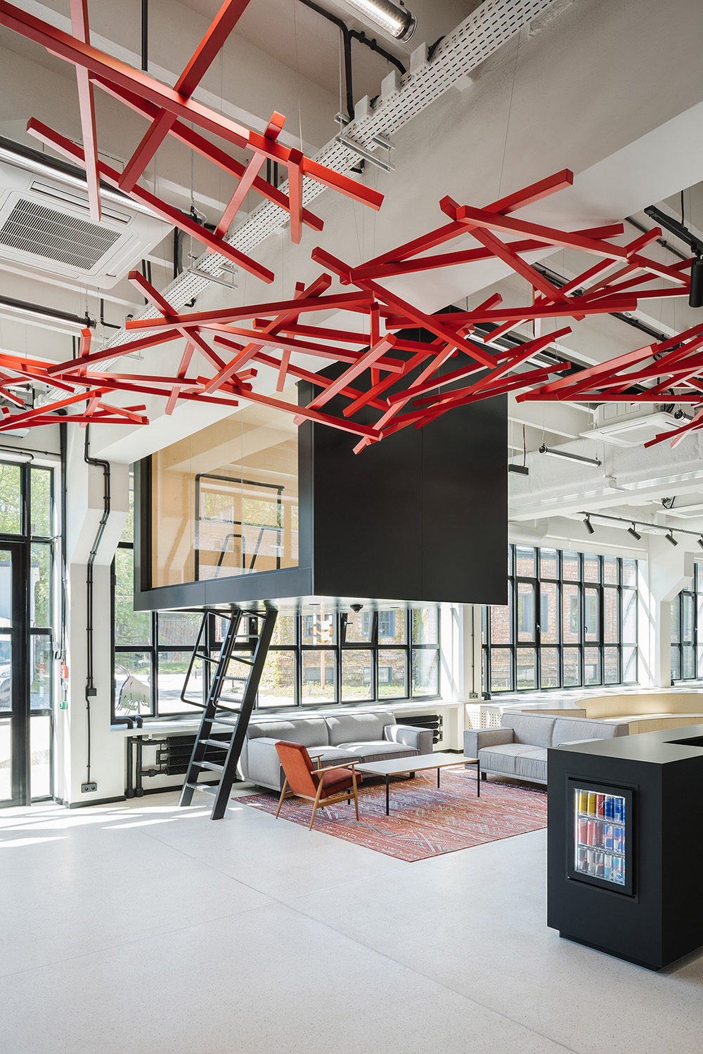 Relaxed and happy Red Bull Red Bull Warsaw headquarters office design ...