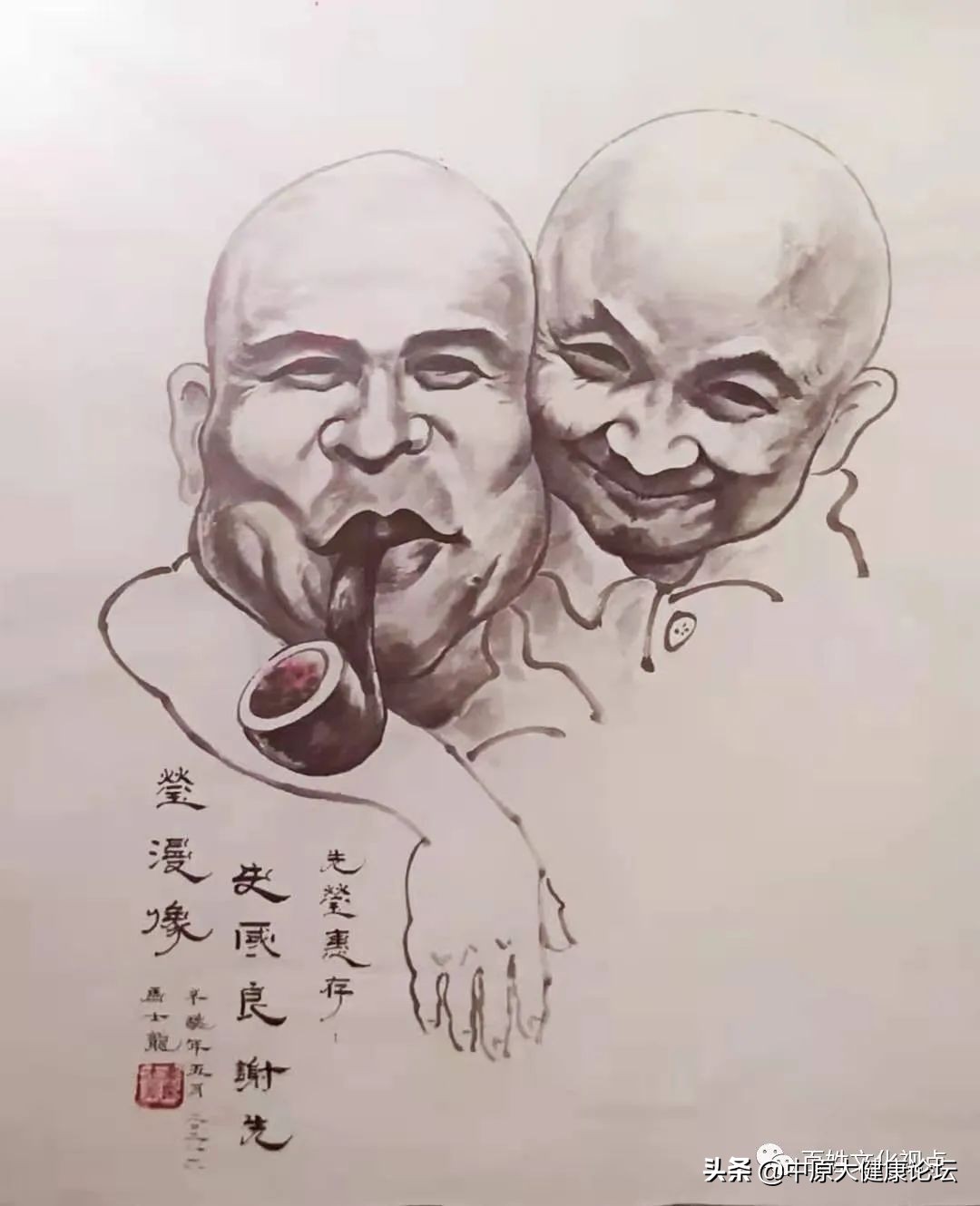 Contemporary comic artist and Chinese painter Ma Shilong - iNEWS