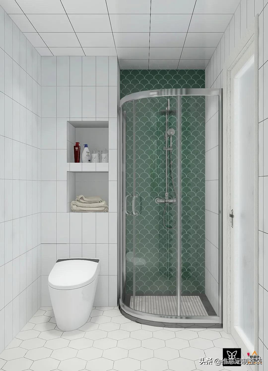 The 4m2 bathroom is so perfect, just copy it for the small apartment ...