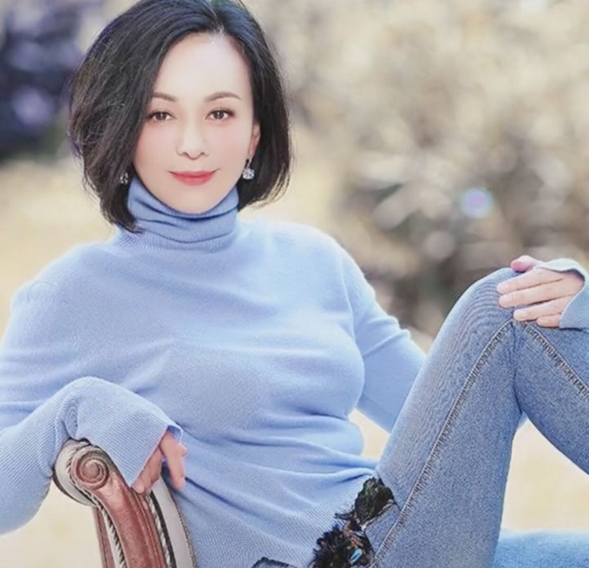 Aunt Xue Wang Lin took a picture of her mother and child, married and ...