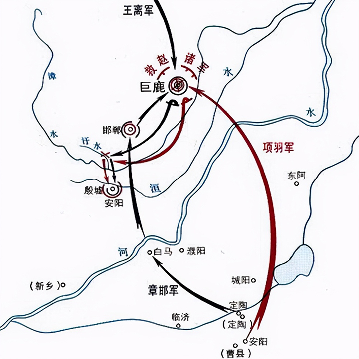 50,000 vs. 300,000 in the Battle of Julu, Xiang Yu achieved a ...