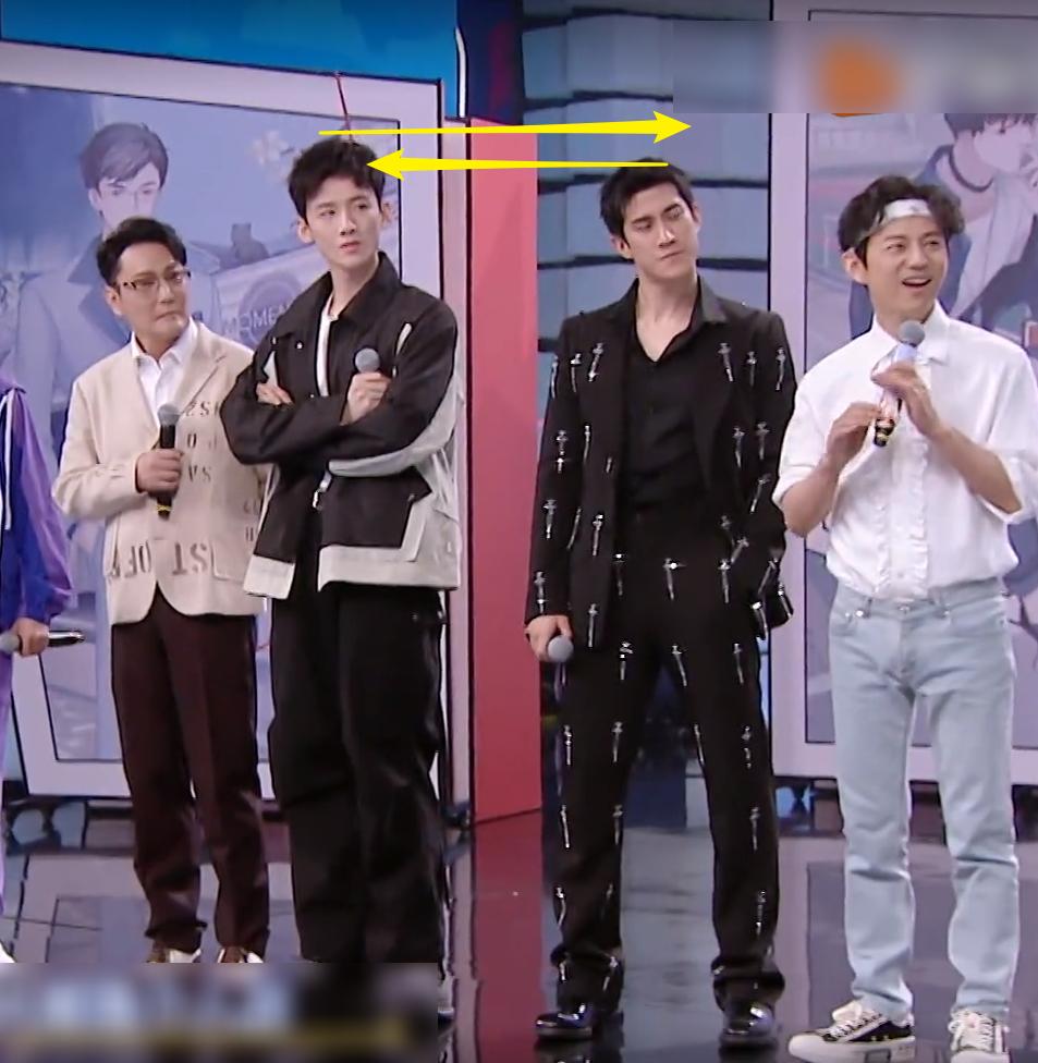 Bai Jingting and Li Zhiting are in the same frame, with a height ...