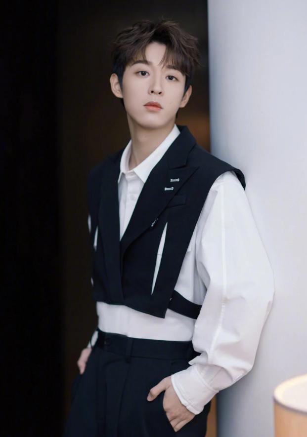 Wu Yuheng's black and white simple style blockbusters, sleeveless ...