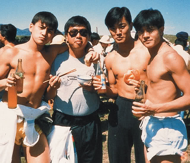 A close photo of Ekin Cheng and his friend Cecilia Cheung, Gu Juji, Guo ...