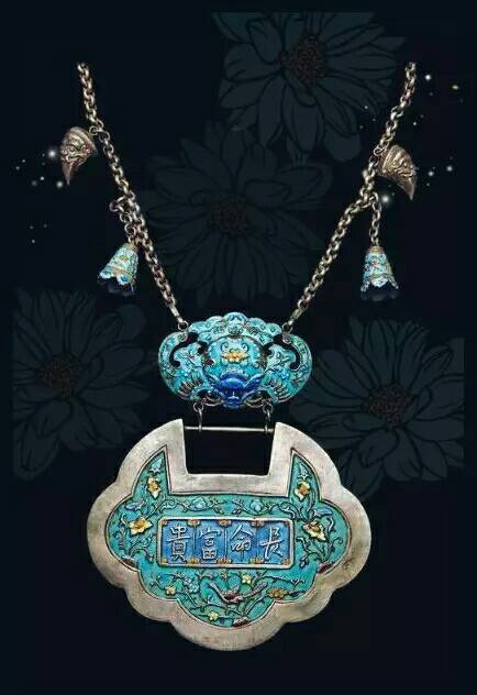 Ancient Chinese style children's amulet silver "Longevity Lock" - iNEWS