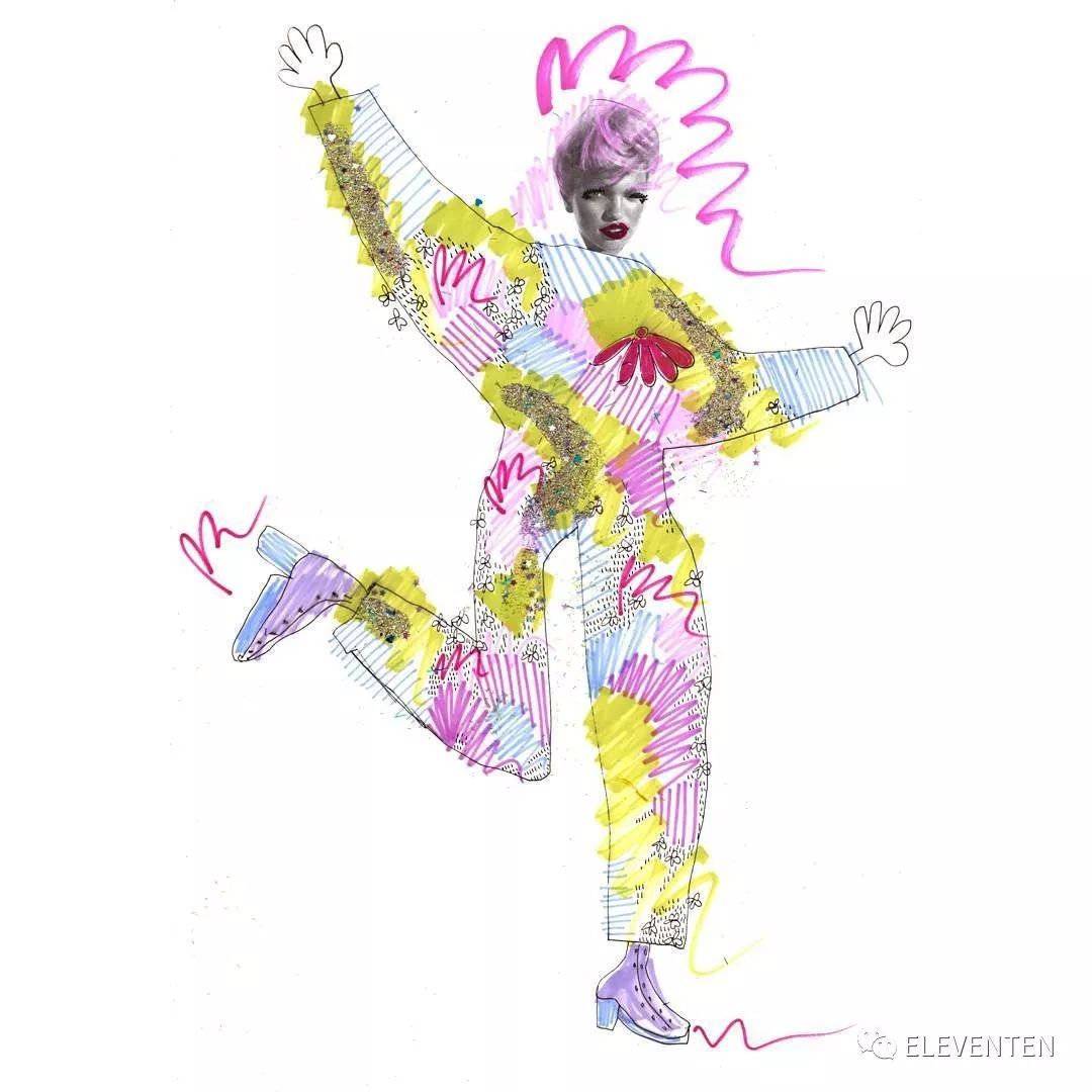 Fashion illustrator's grotesque aesthetics, painted like this, Saint ...