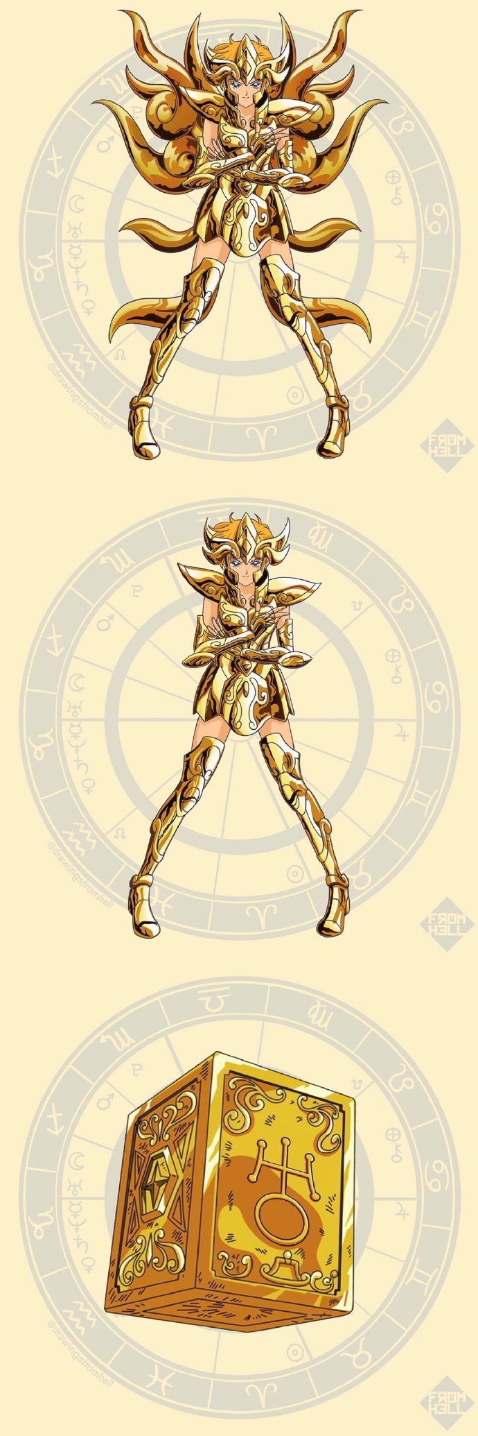 Saint Seiya 12 Constellation Theme Sailor Moon Character Illustration ...