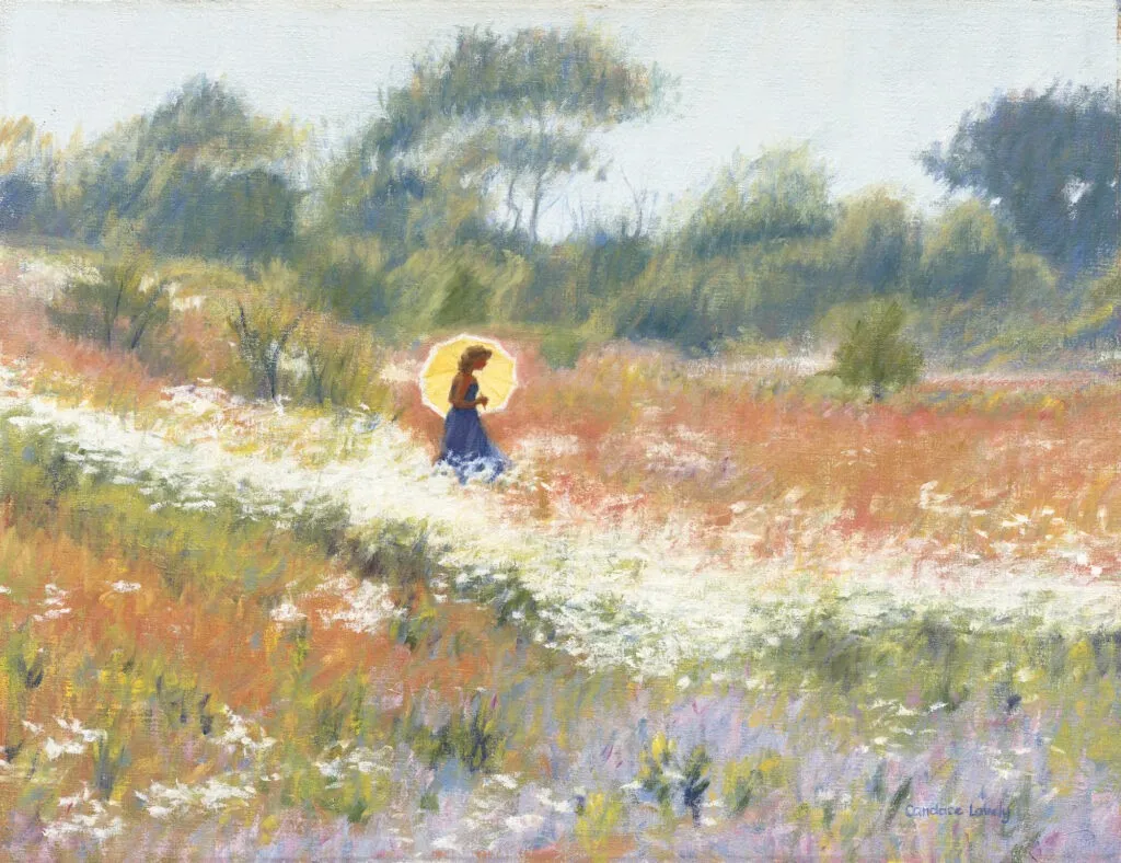 Female painter Candace Lovely, idyllic impression painting - iNEWS