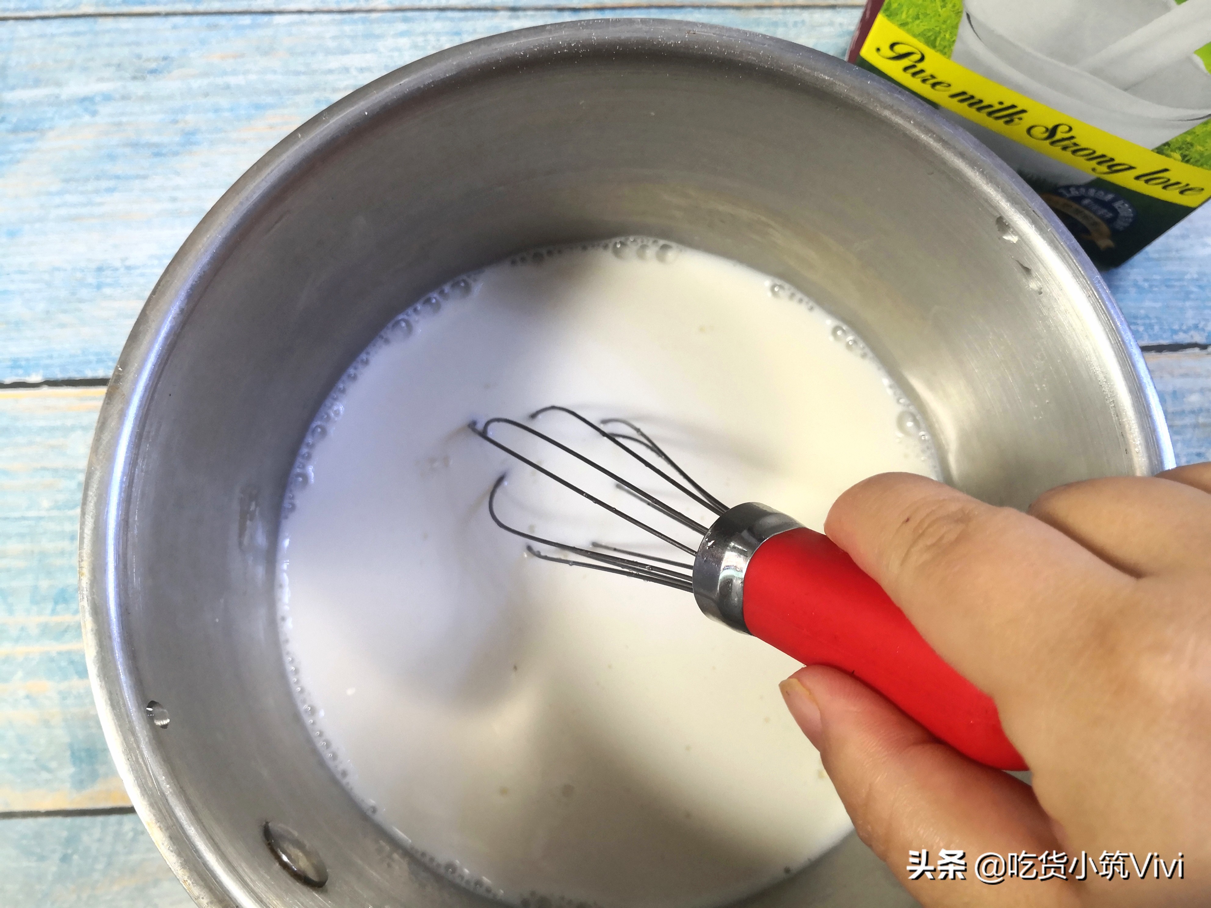 Spring blossoms, do a mango strawberry milk pudding, healthless, use ...