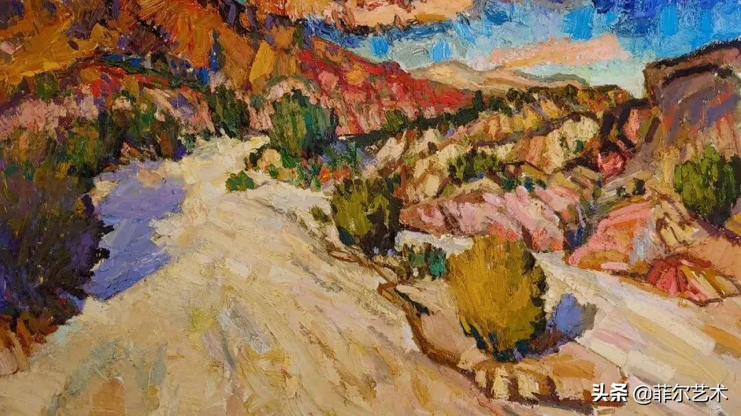 Painter Brian Cote's heavy brushwork oil paintings are bold and ...