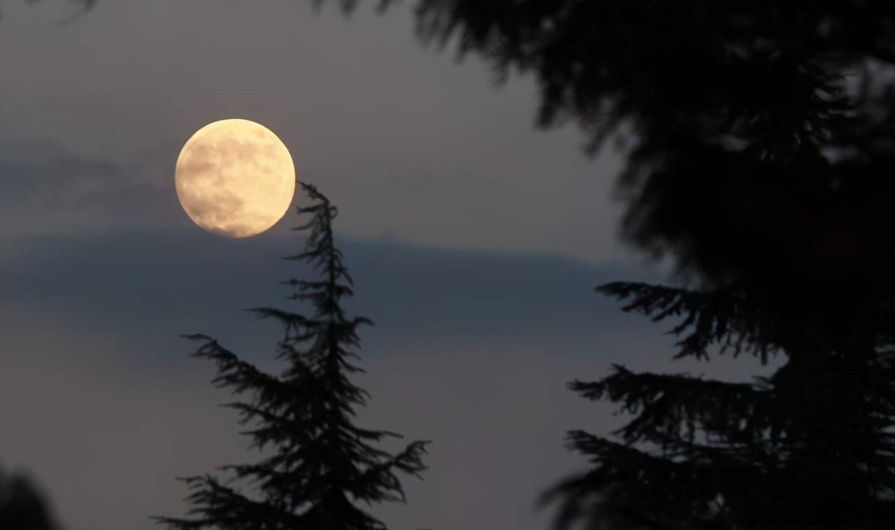 When Li Bai left his hometown, the bright moon accompanied him, so Li ...