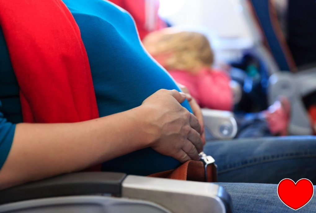 The protruding belly button of the expectant mother is related to the ...