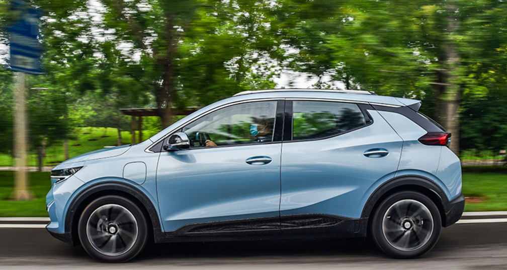 Test drive the pure electric SUV Buick Micro Blue 7 with a battery life ...