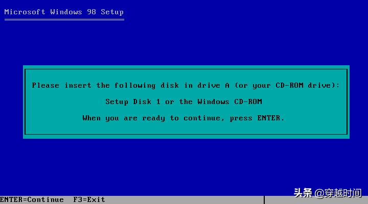 "Install a system" Windows98 installation record 39 floppy disk version ...