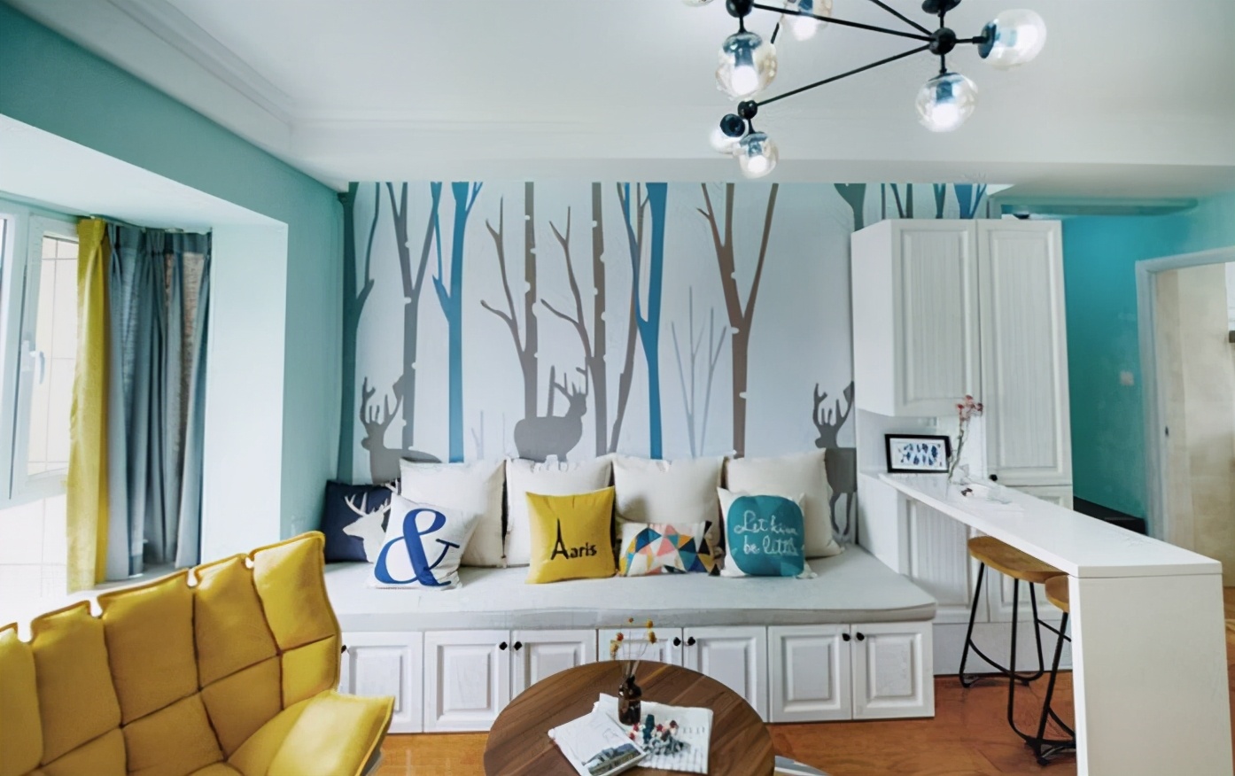 I moved into a new home of 85 square meters and spent 80,000 hard ...