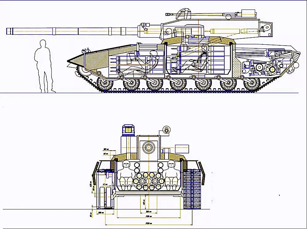 A super tank with a power of up to 1500 horsepower with a 152mm main ...