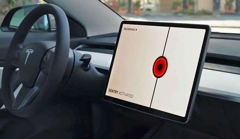 Is the real-time monitoring of vehicles (sentinel mode) on the Tesla ...