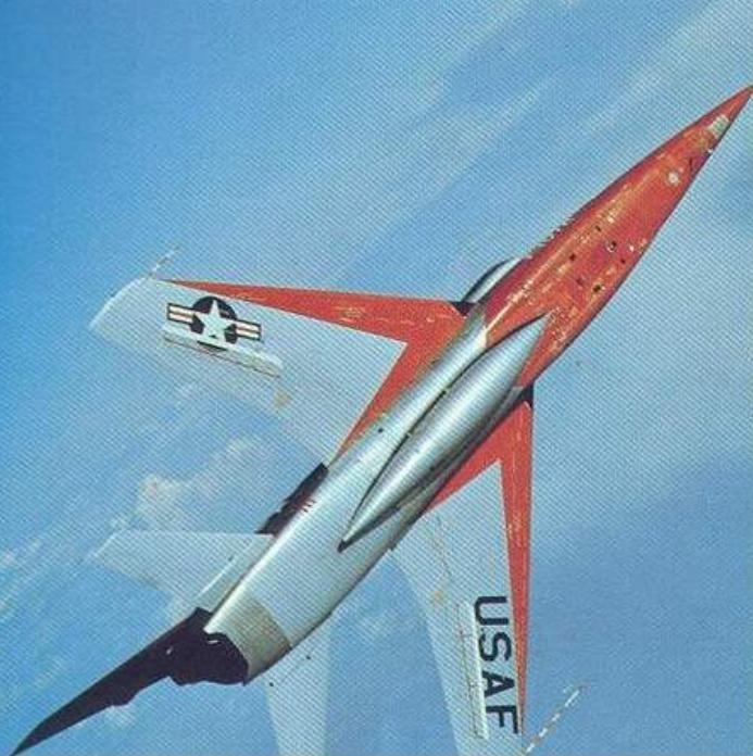 The F-107 fighter jet with air intakes on the back is known as the ...