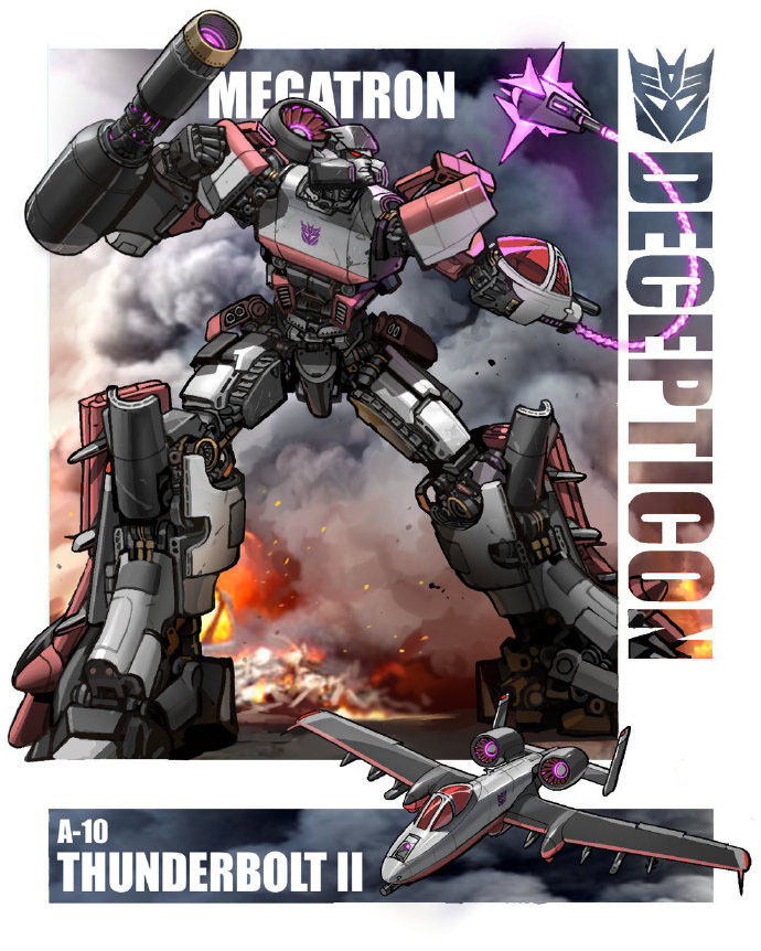 Transformers animated character redesign, Megatron turned into an ...