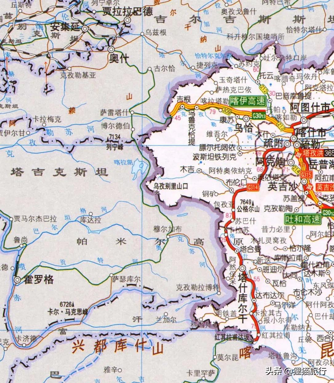 The China-Kyrgyzstan-Uzbekistan Railway runs from Kashgar, Xinjiang to ...